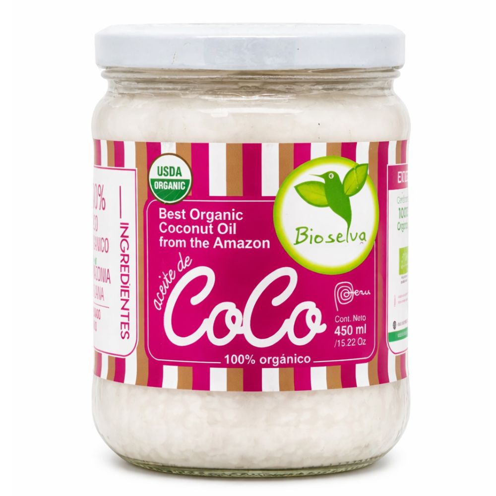 Aceite de coco 450 ml extra virgen bio selva - VITALOW
